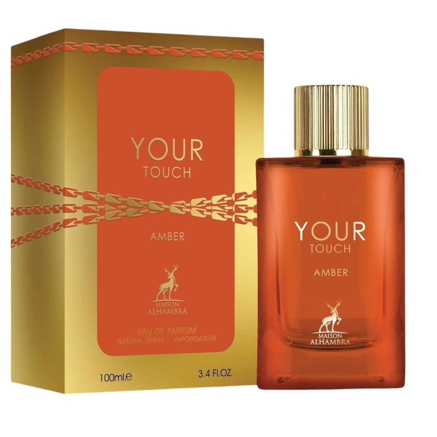 Your Touch Amber by Alhambra 100ml EDP — Perfume NZ