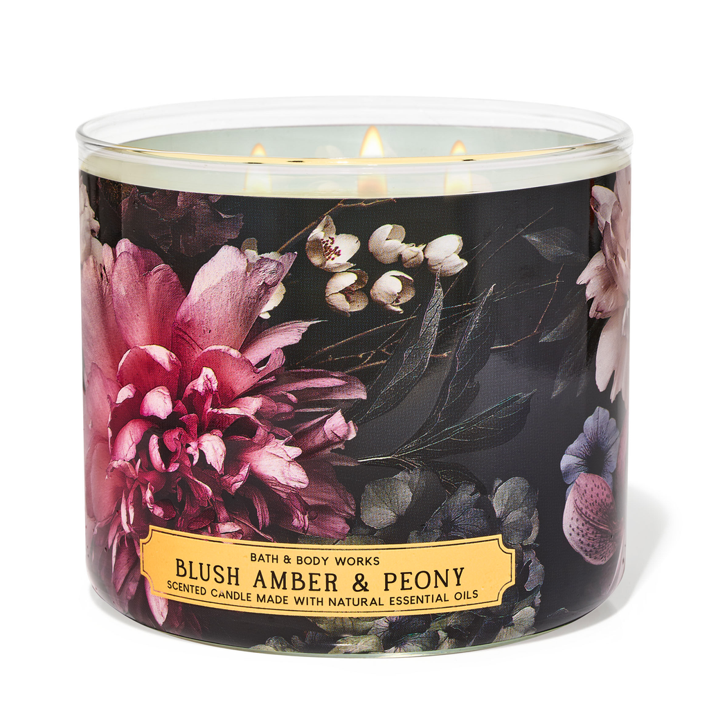 Blush Amber & Peony by Bath & Body Works 3-Wick Scented Candle | Perfume NZ