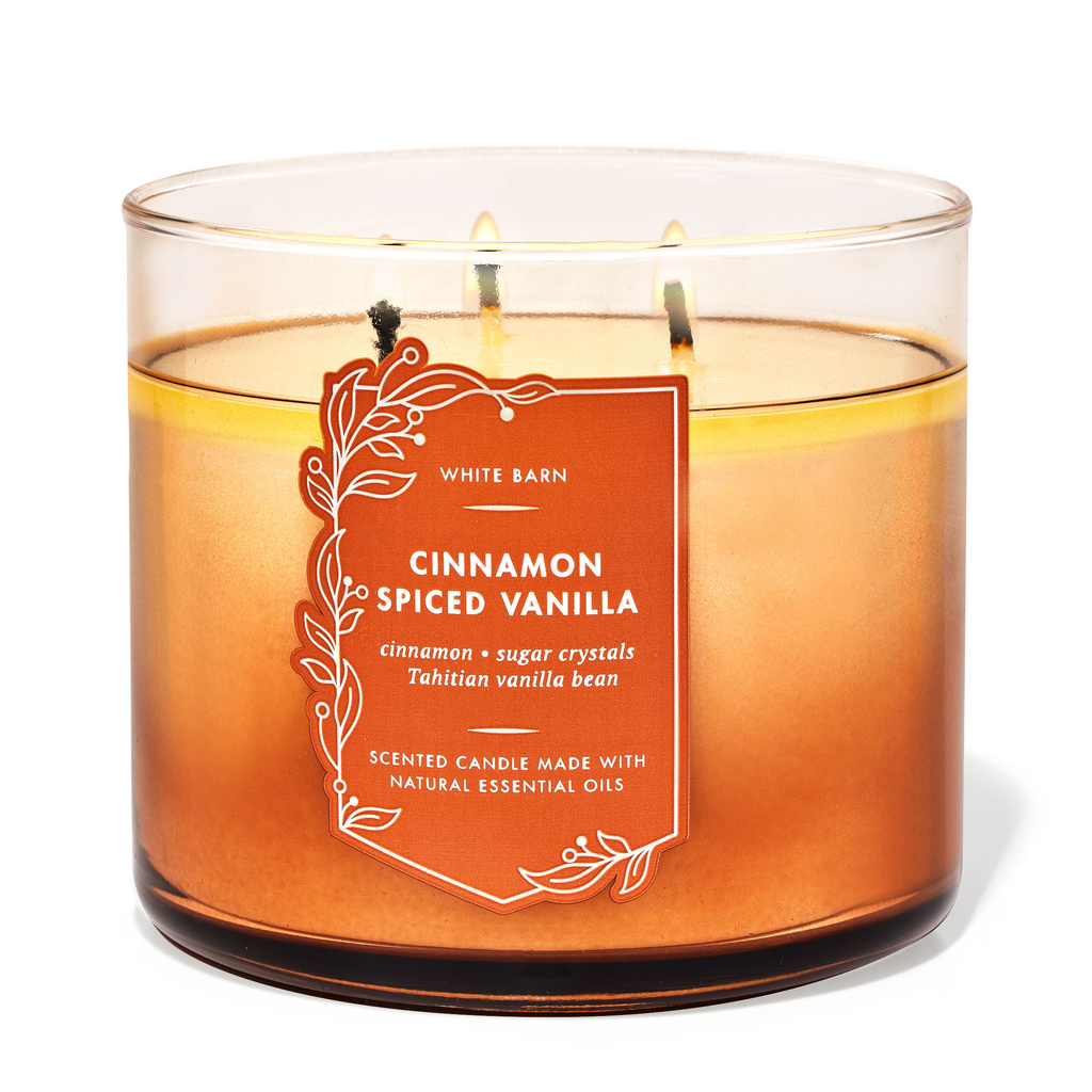 Cinnamon Spiced Vanilla by Bath & Body Works 3-Wick Scented Candle ...