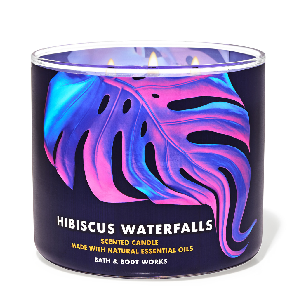 Hibiscus Waterfalls by Bath & Body Works 3-Wick Scented Candle | Perfume NZ
