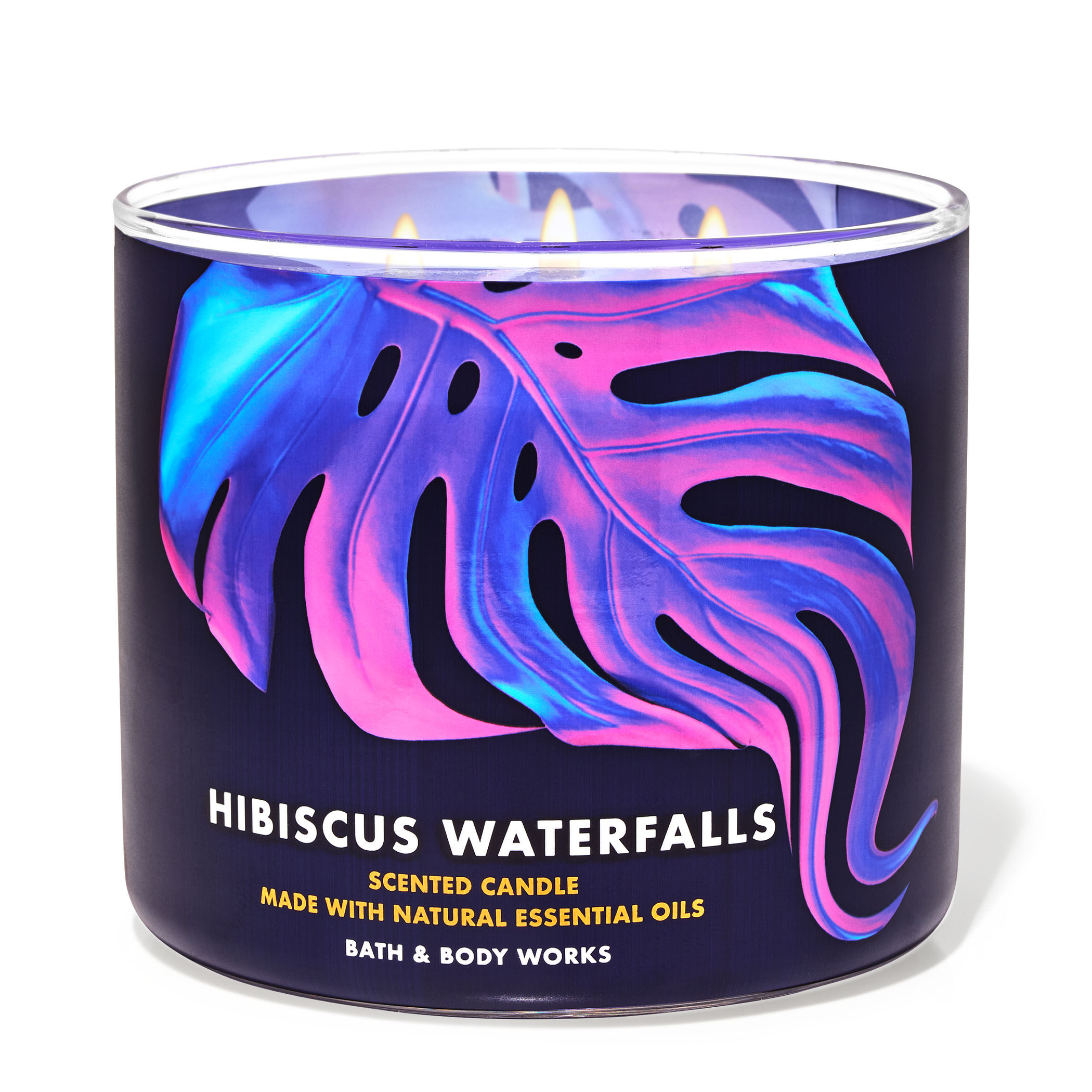 Hibiscus Waterfalls by Bath & Body Works 3-Wick Scented Candle — Perfume NZ
