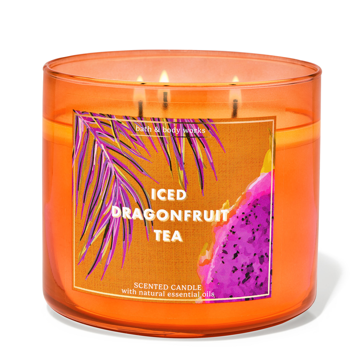 Iced Dragonfruit Tea by Bath & Body Works 3-Wick Scented Candle ...