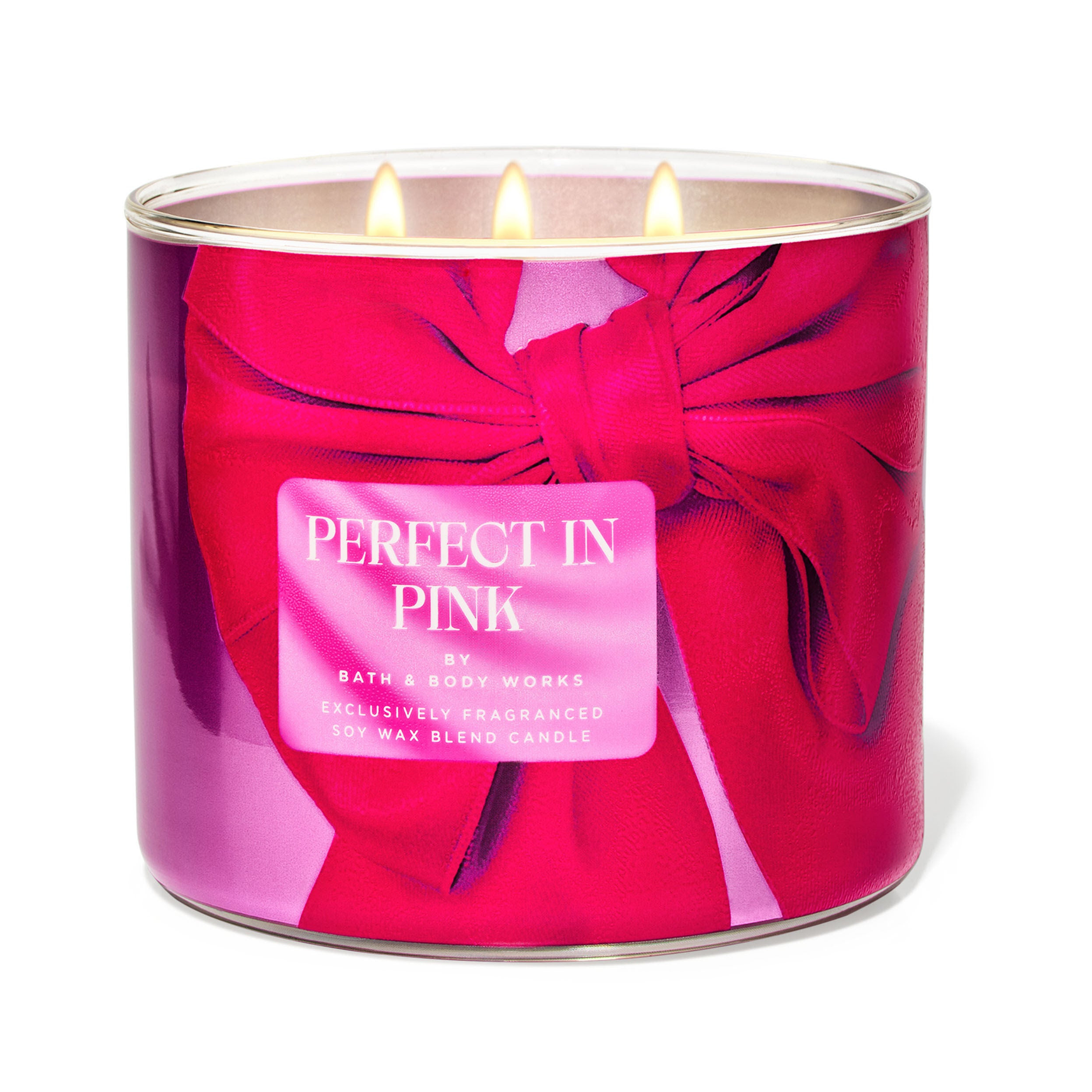 Perfect In Pink by Bath & Body Works 3-Wick Scented Candle — Perfume NZ