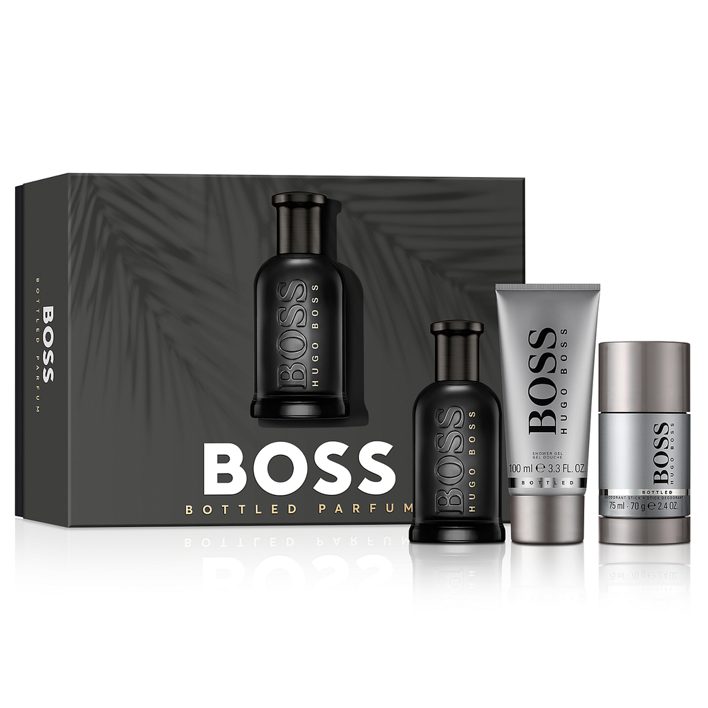 Boss Bottled by Hugo Boss 100ml Parfum 3 Piece Gift Set | Perfume NZ