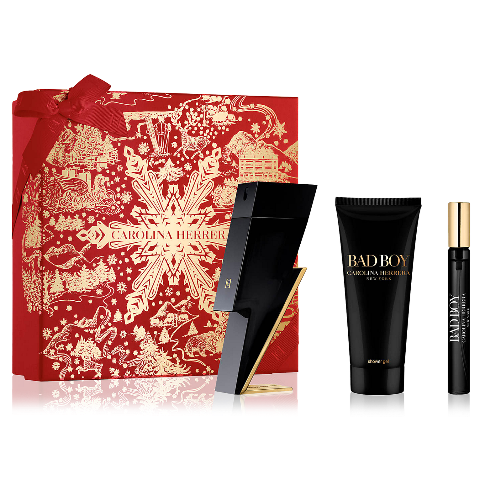 Bad Boy by Carolina Herrera 100ml EDT 3 Piece Gift Set — Perfume NZ