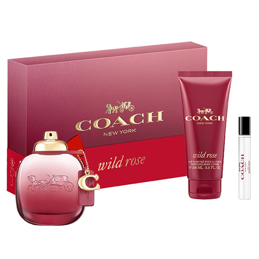Coach Wild Rose by Coach 90ml EDP 3 Piece Gift Set — Perfume NZ