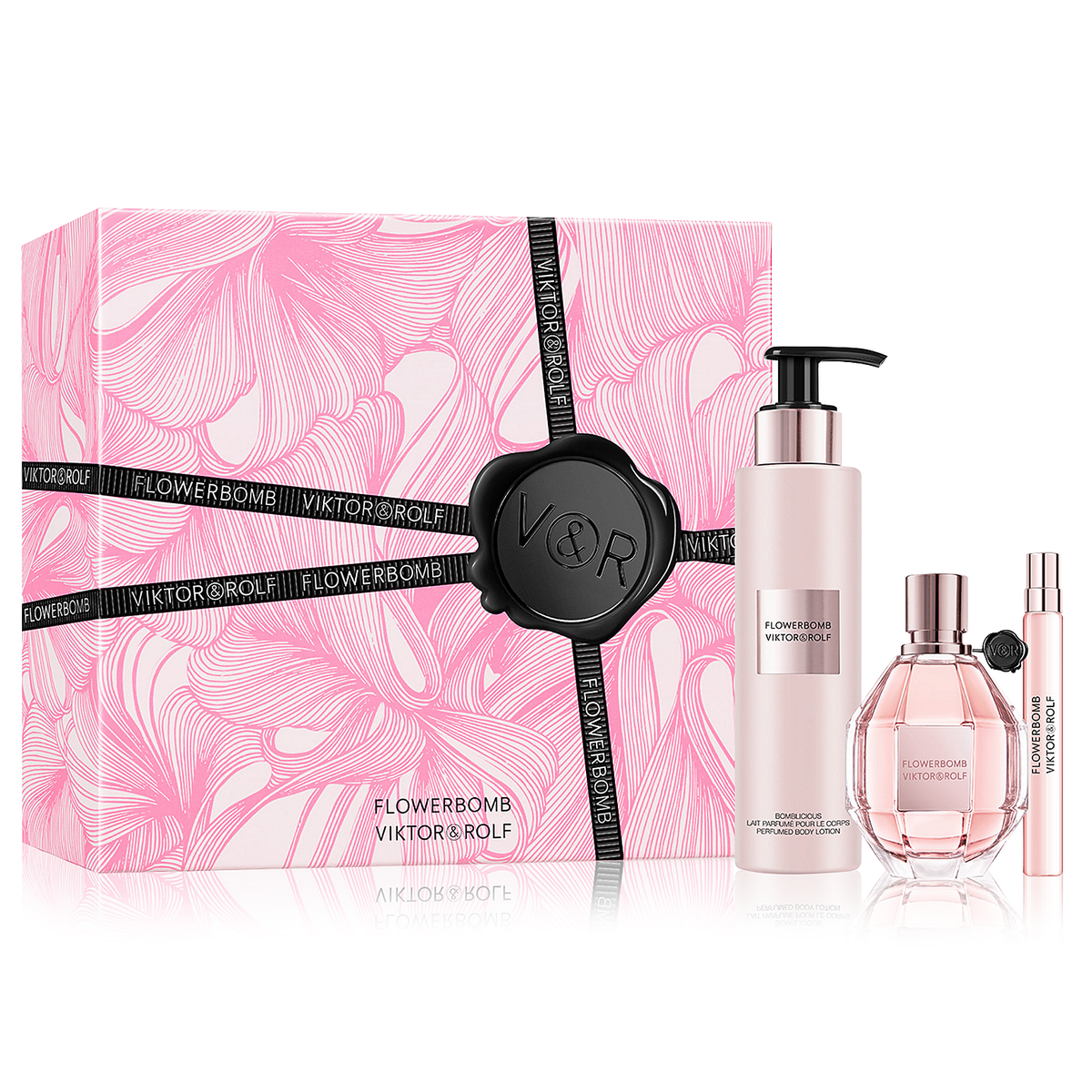 Flowerbomb by Viktor & Rolf 100ml EDP 3 Piece Gift Set — Perfume NZ