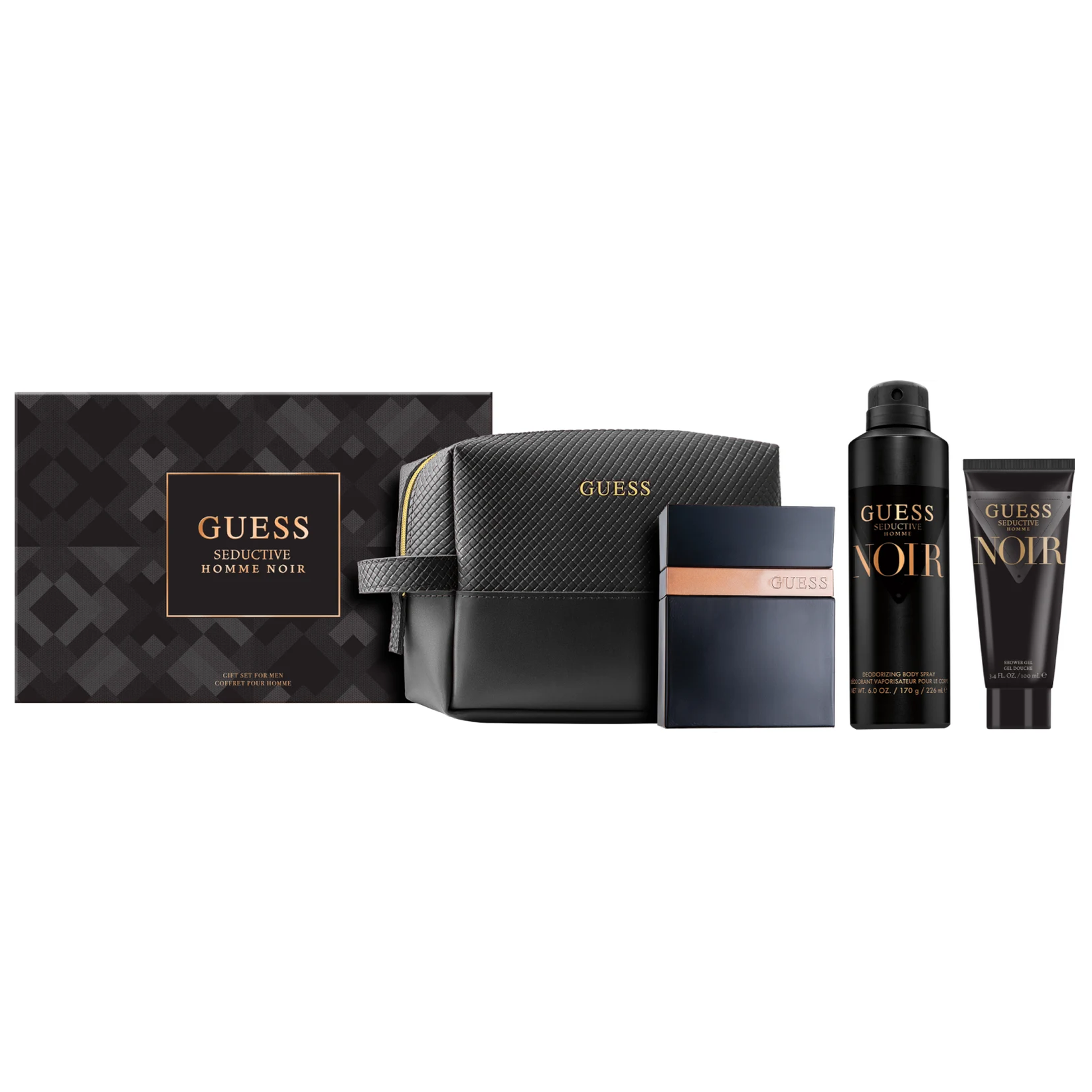 Guess Seductive Noir by Guess 100ml EDT 4 Piece Gift Set — Perfume NZ