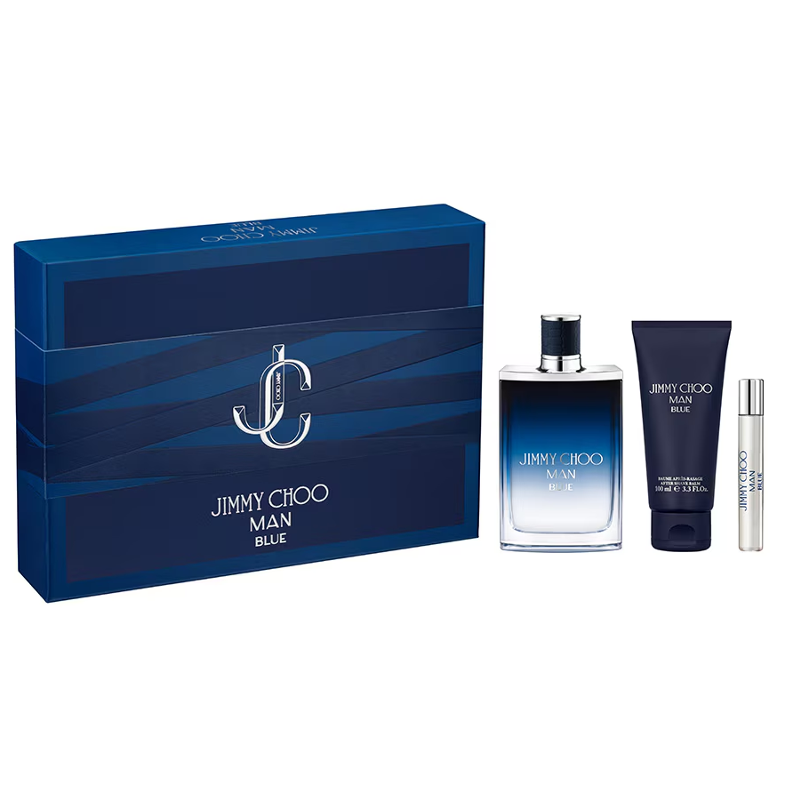 Jimmy Choo Man Blue 100ml EDT 3 Piece Gift Set | Perfume NZ