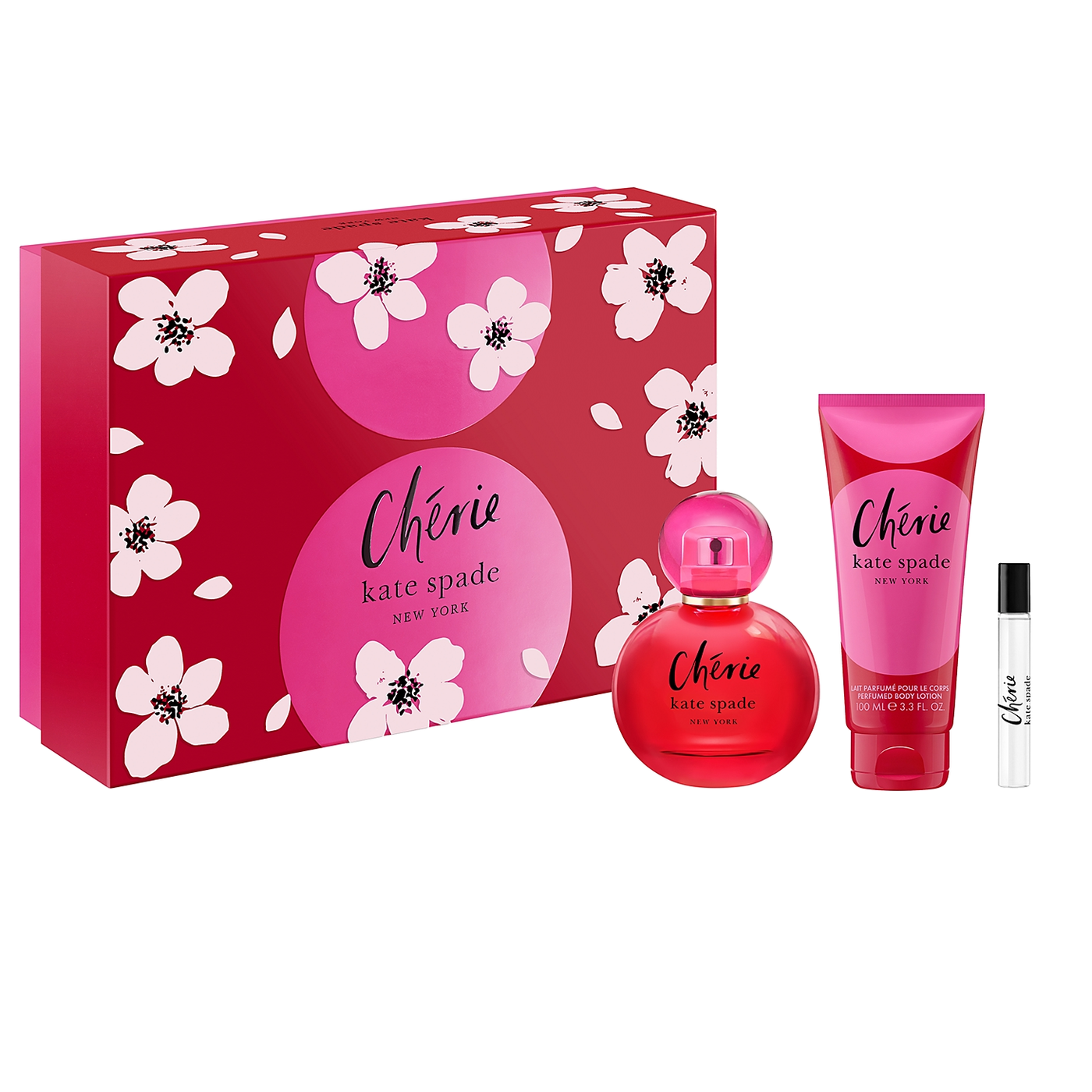 Cherie by Kate Spade 100ml EDP 3 Piece Gift Set — Perfume NZ