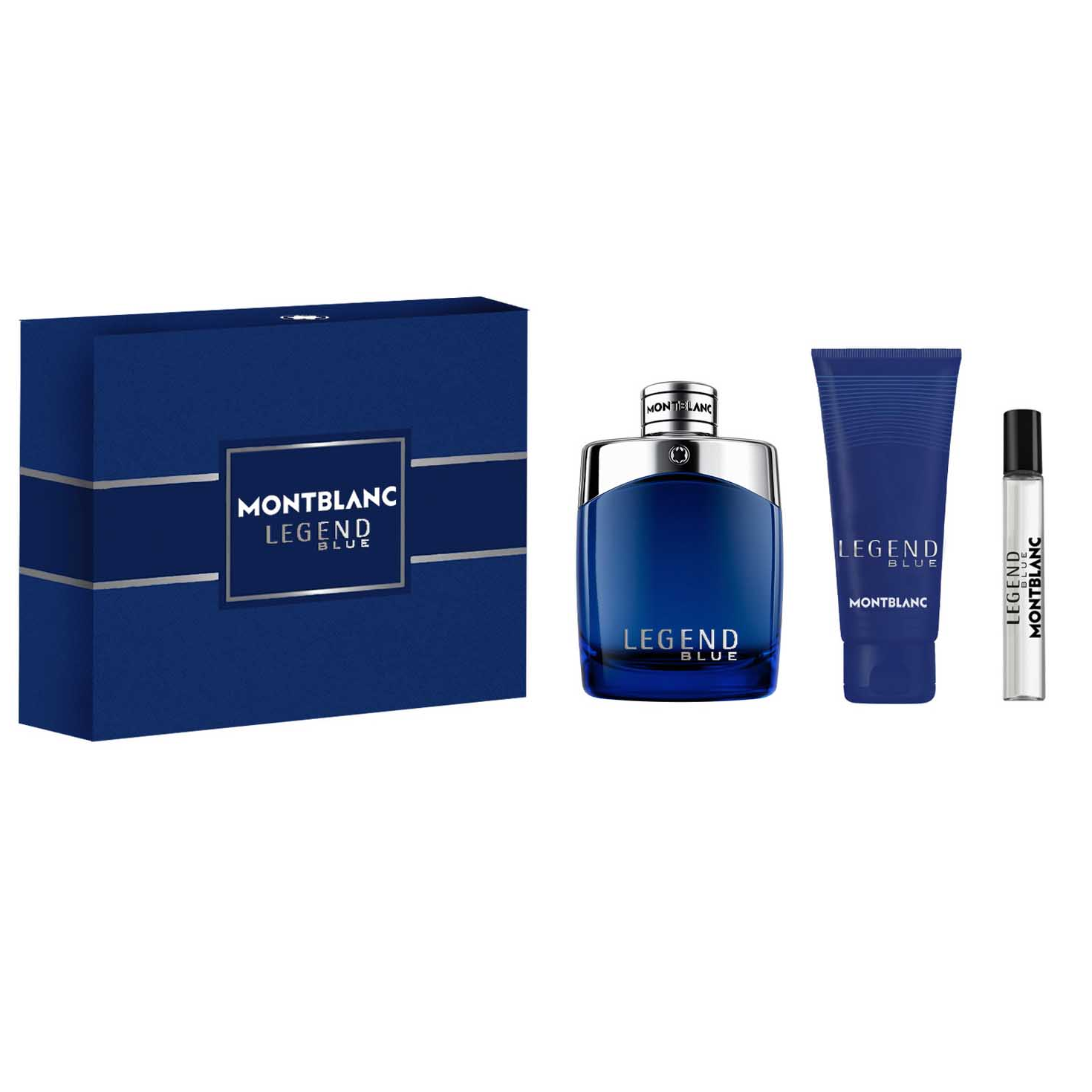 Legend Blue by Mont Blanc 100ml EDP 3 Piece Gift Set — Perfume NZ