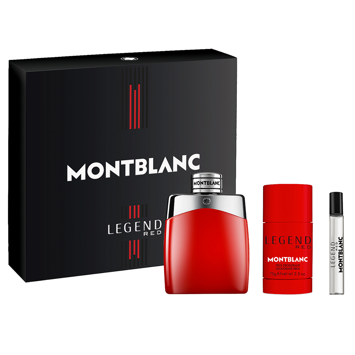 Legend Red by Mont Blanc 100ml EDP 3 Piece Gift Set — Perfume NZ