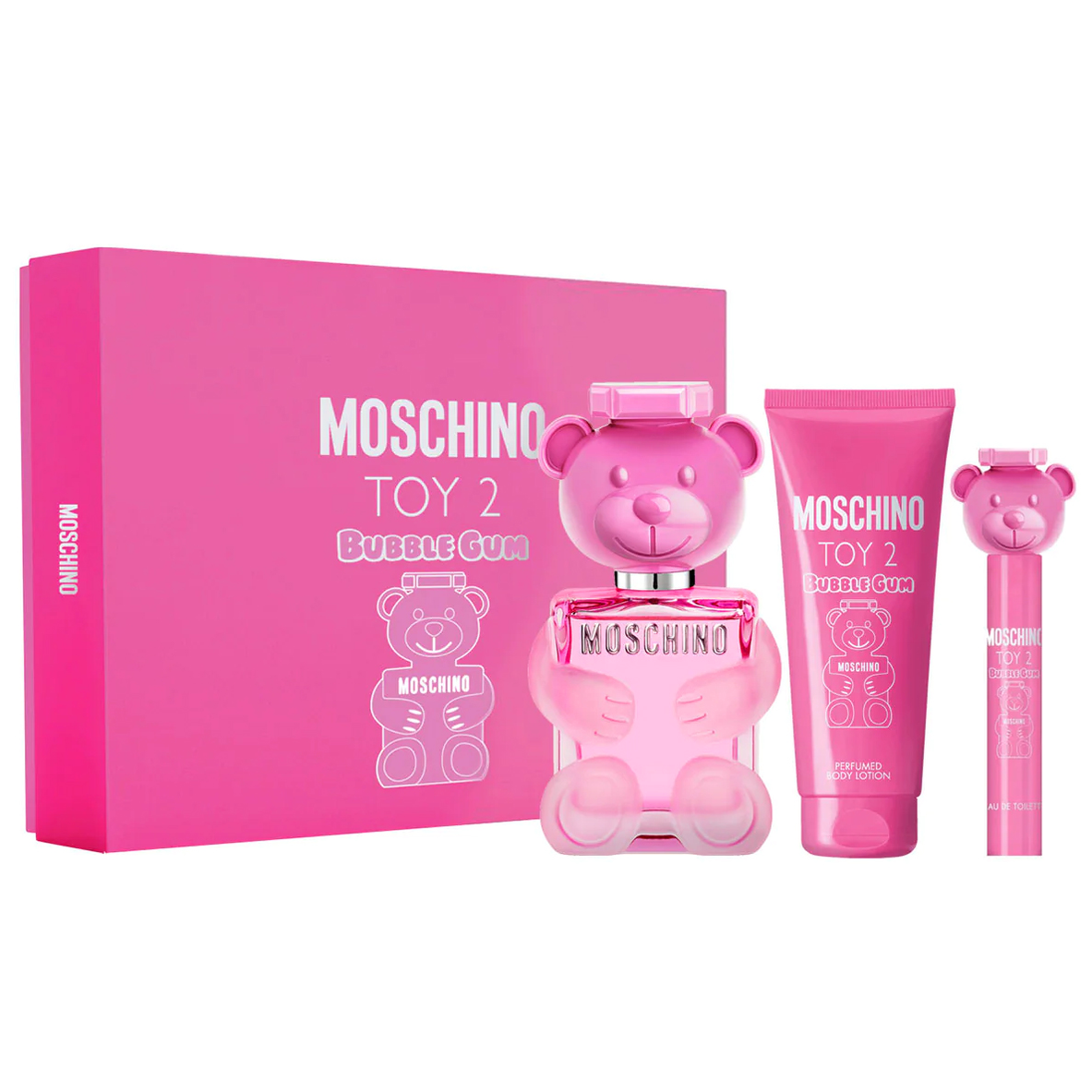 Moschino Toy 2 Bubblegum 100ml EDT 3 Piece Gift Set — Perfume NZ