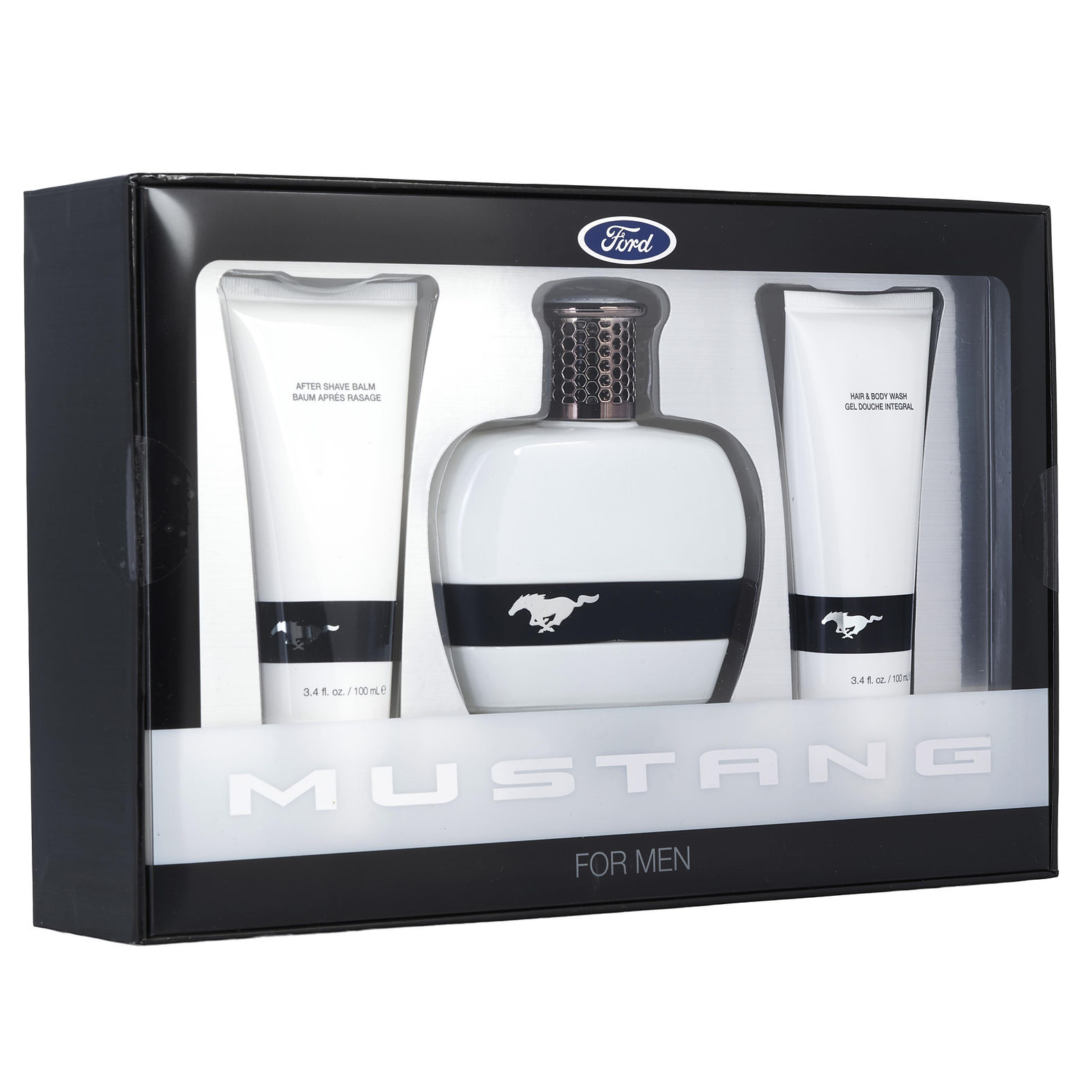 Mustang White by Ford 100ml EDT 3 Piece Gift Set — Perfume NZ