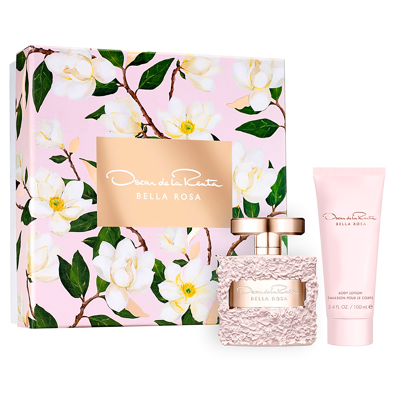 Bella Rosa by Oscar De La Renta 100ml EDP 2 Piece Gift Set — Perfume NZ