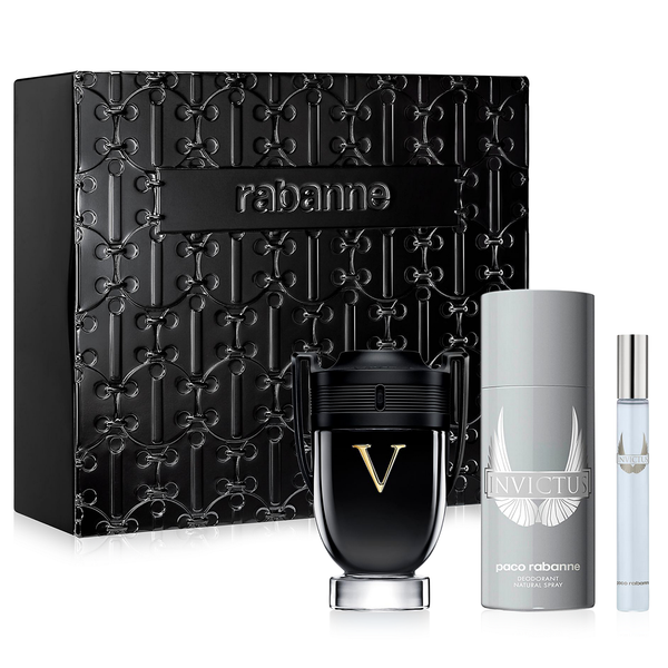 Invictus Victory by Paco Rabanne 100ml EDP 3 Piece Gift Set | Perfume NZ