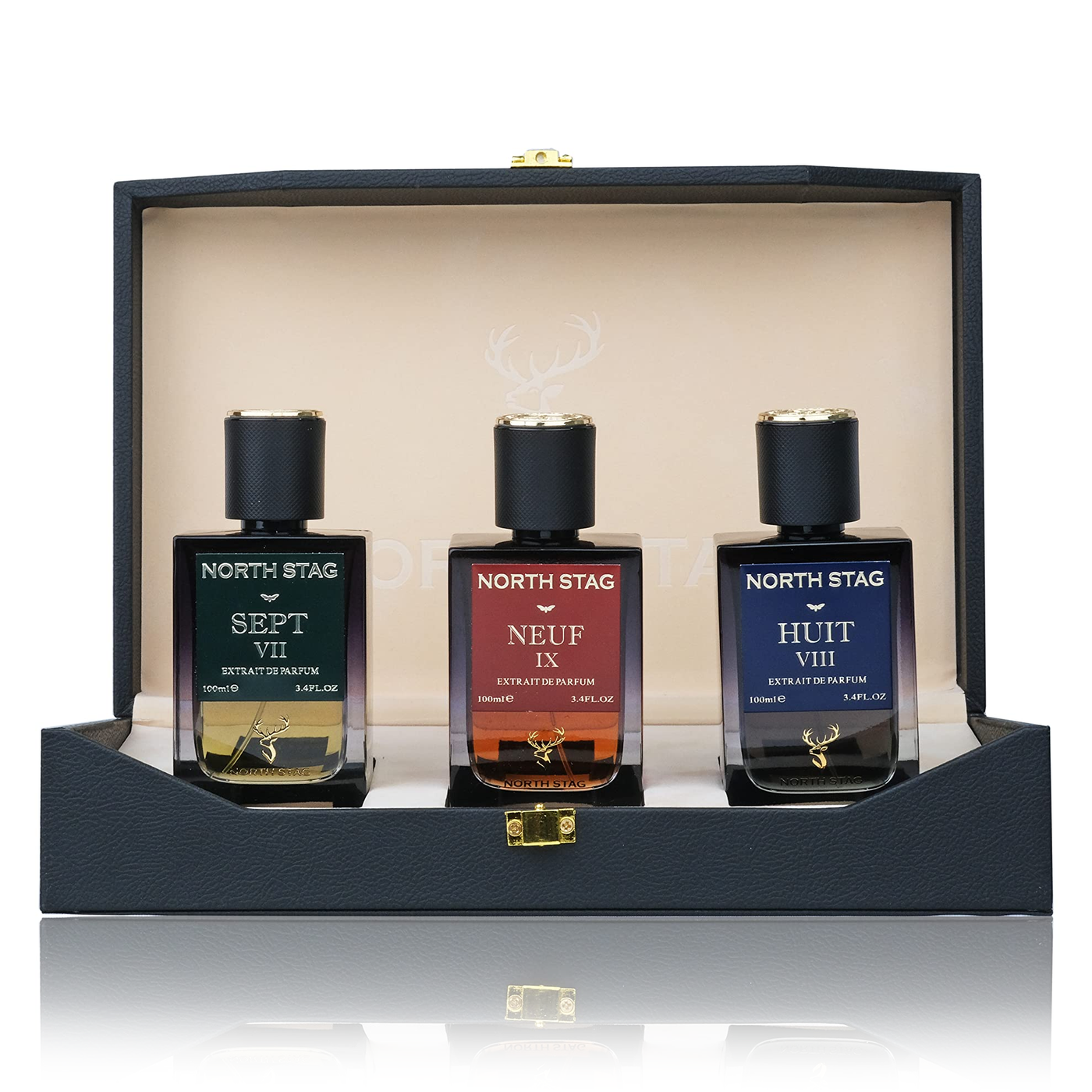 North Stag Collection by Paris Corner 3x 100ml EDP 3 Piece Gift Set ...