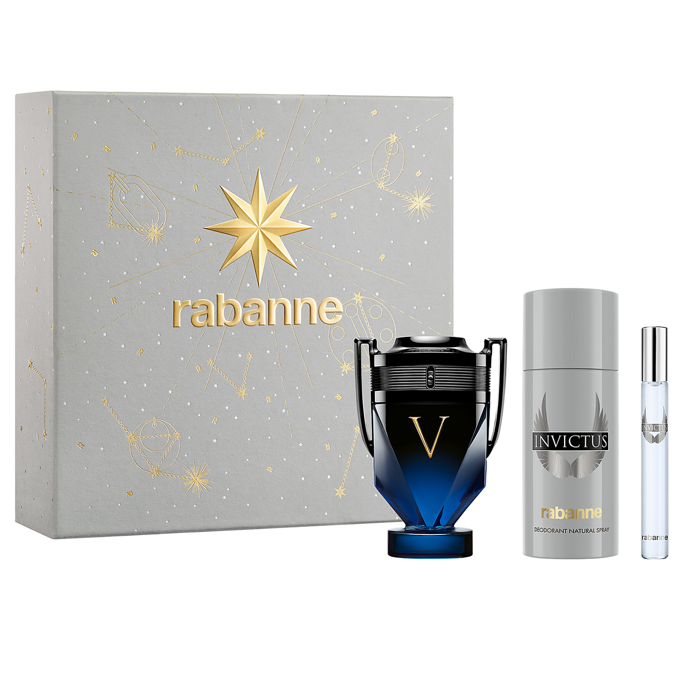 Invictus Victory Elixir by Paco Rabanne 100ml Parfum 3pc Gift Set ...