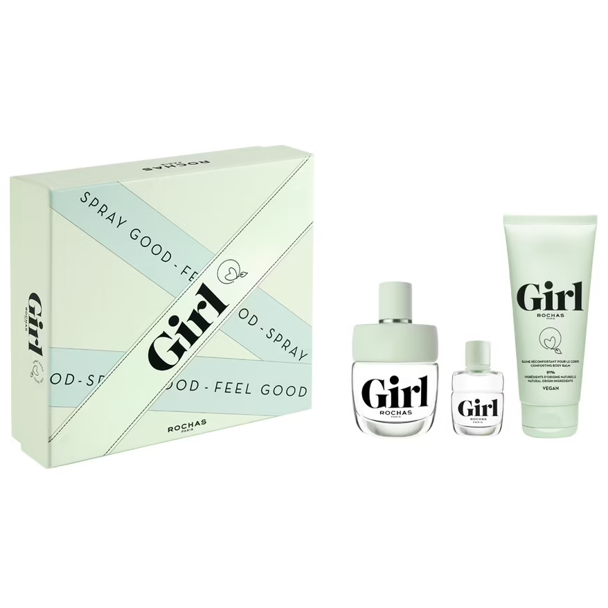 Rochas Girl by Rochas 100ml EDT 3 Piece Gift Set | Perfume NZ