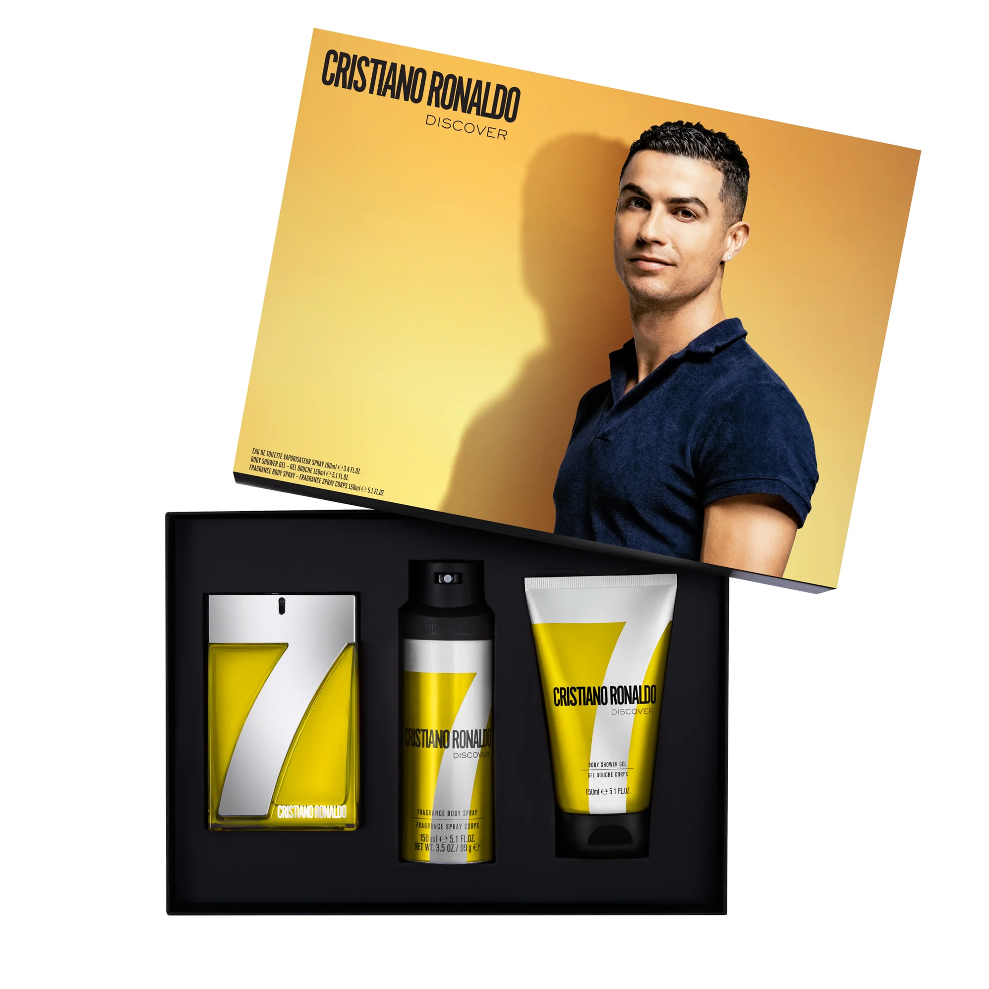 CR7 Discover by Cristiano Ronaldo 100ml EDT 3pc Gift Set — Perfume NZ