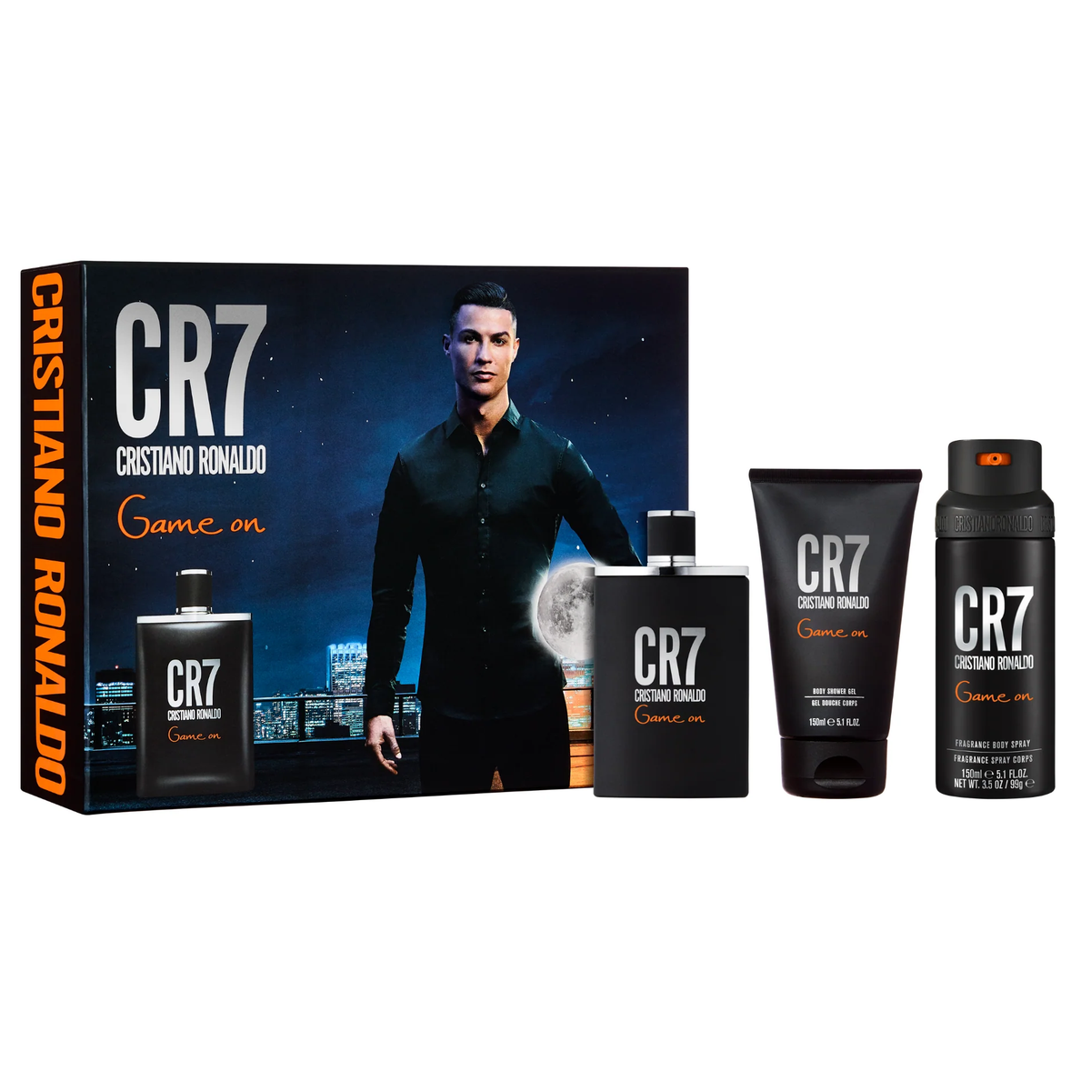 CR7 Game On by Cristiano Ronaldo 100ml EDT 3pc Gift Set — Perfume NZ