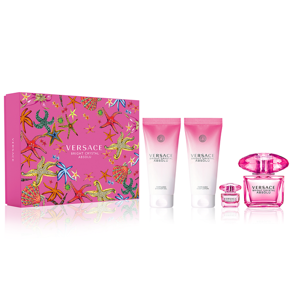 Versace Bright Crystal Absolu 90ml EDP 4 Piece Gift Set | Perfume NZ