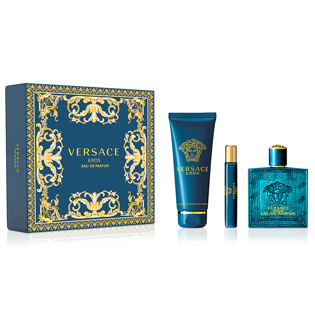 Versace Eros by Versace 100ml EDP 3 Piece Gift Set for Men | Perfume NZ