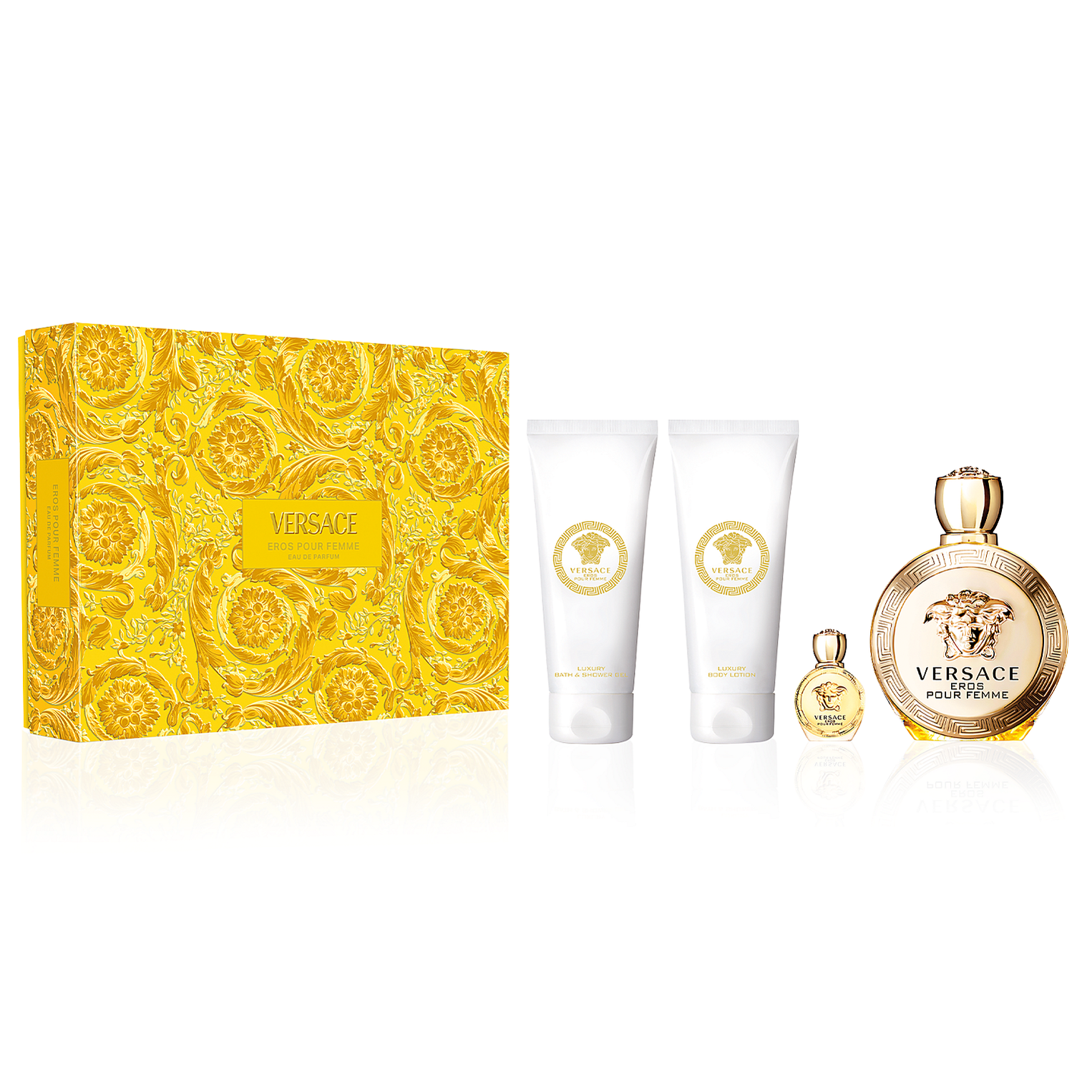 Versace Eros Pour Femme 100ml EDP 4 Piece Gift Set — Perfume NZ