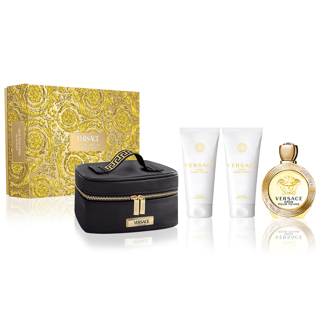 Versace Eros Pour Femme 100ml EDT 4 Piece Gift Set | Perfume NZ