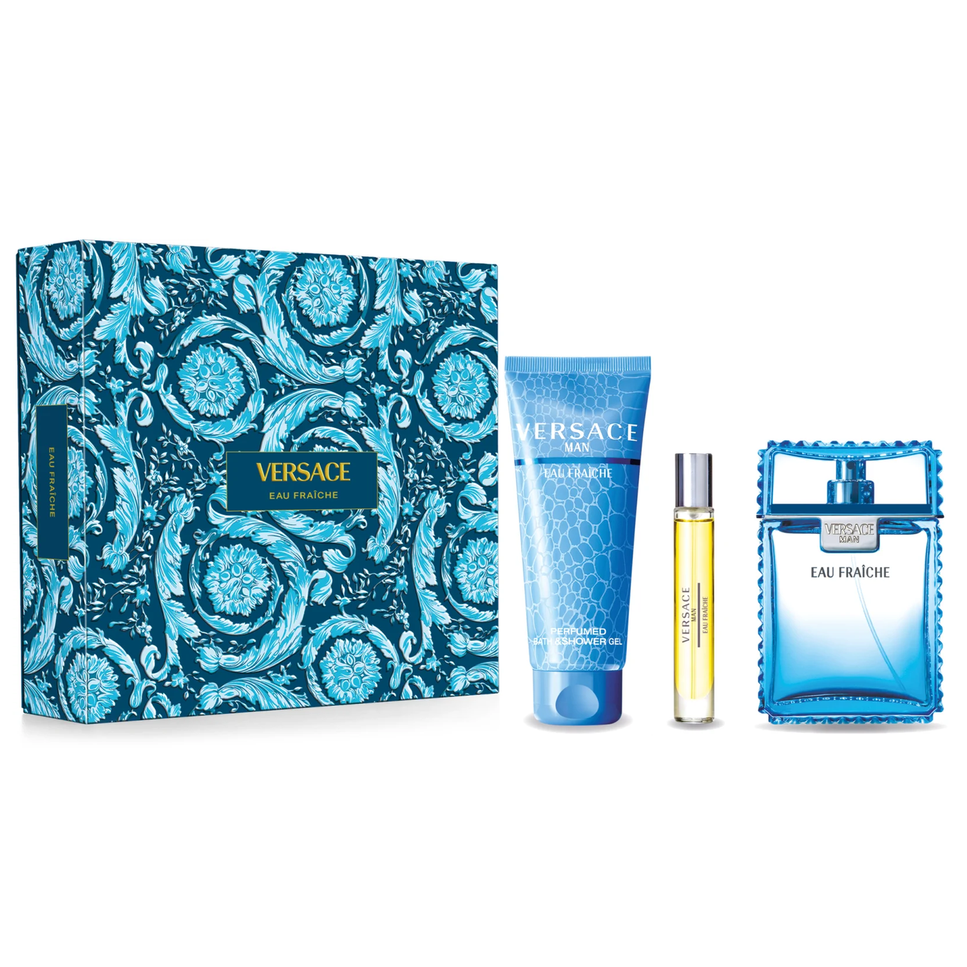 Versace Man Eau Fraiche 100ml EDT 3 Piece Gift Set — Perfume NZ