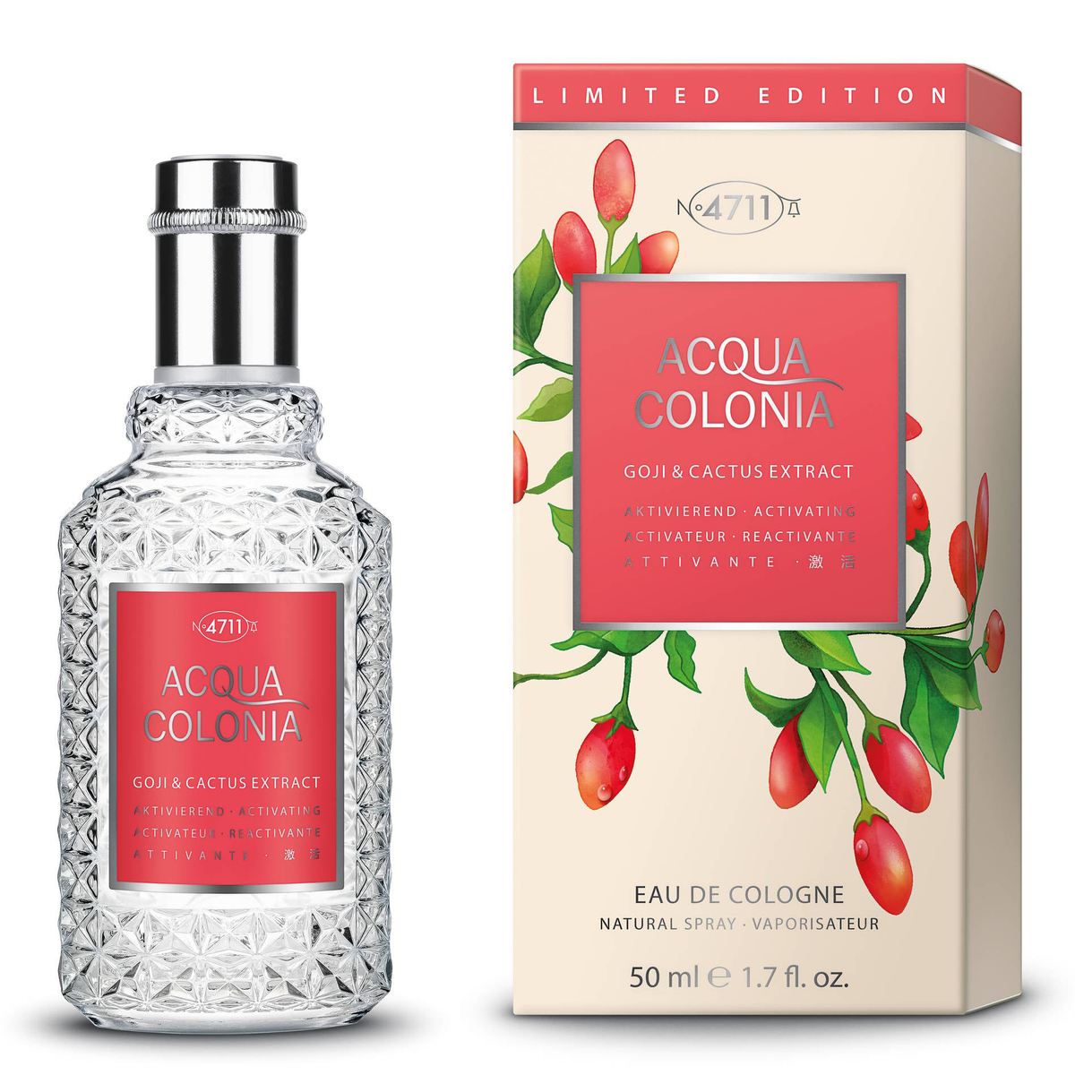 4711 Acqua Colonia Goji & Cactus Extract 50ml EDC — Perfume NZ