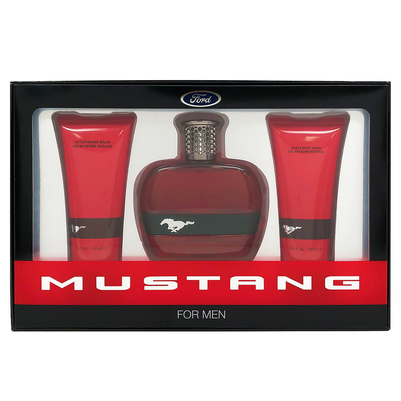 Mustang Red by Ford 100ml EDT 3 Piece Gift Set — Perfume NZ